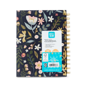 Pen+Gear 6. 4x8 Hardcover Journal, Floral,Includes Sticker Sheet and ...