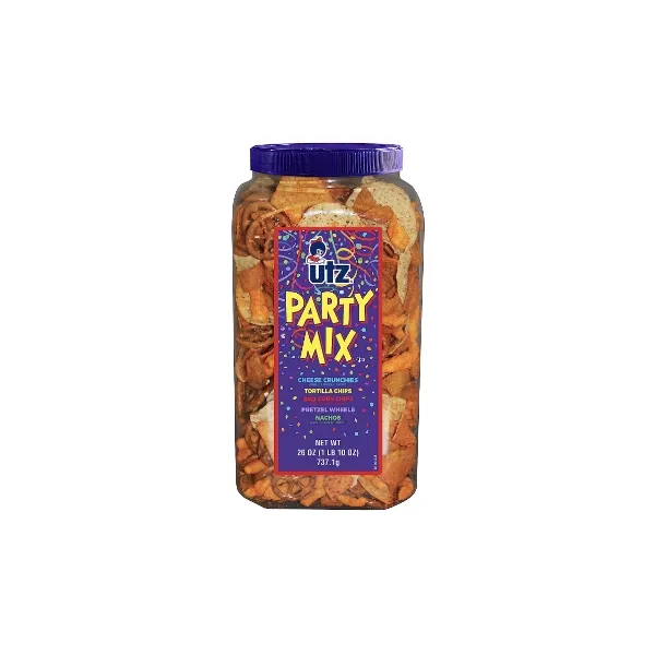 Utz Party Mix - 26 Ounce Barrel - Tasty Snack Mix Includes Corn/Nacho ...